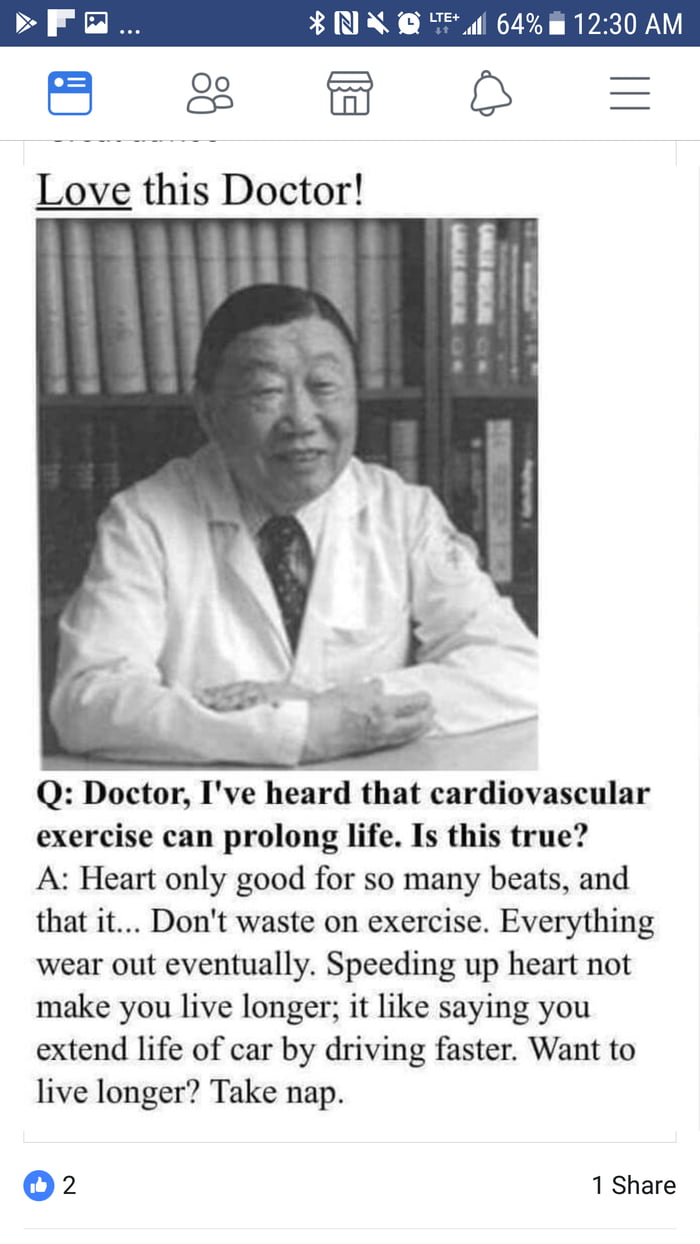 Bad medical advice that's typed out with a chinese accent on my fb feed ...
