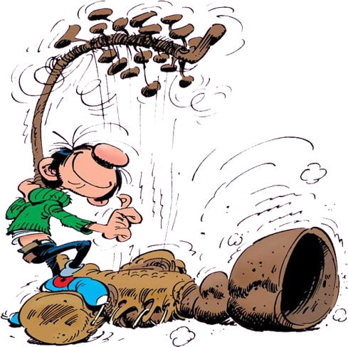 Gaston Lagaffe (Gomer Goof) drawn by André Franquin (the same comic ...