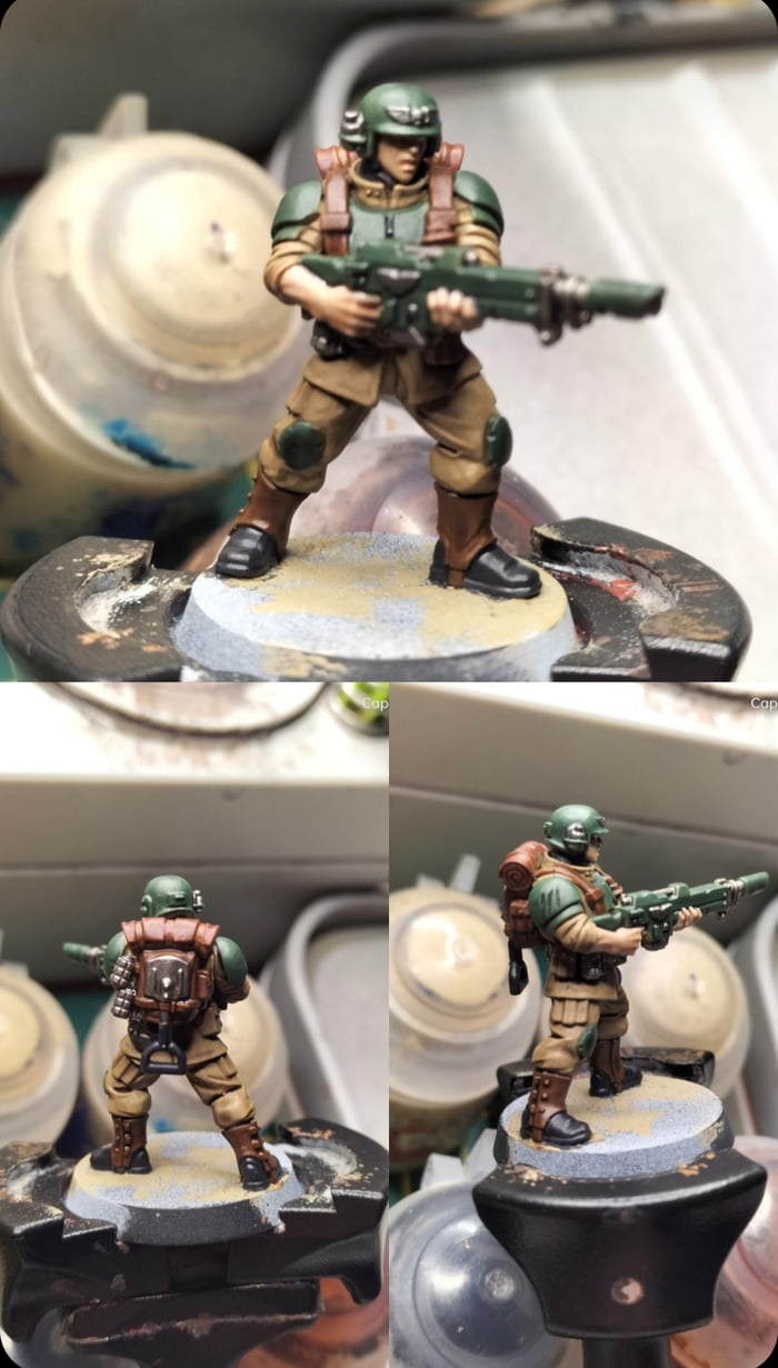 WIP on the mini of the month. Cadia stands! - 9GAG