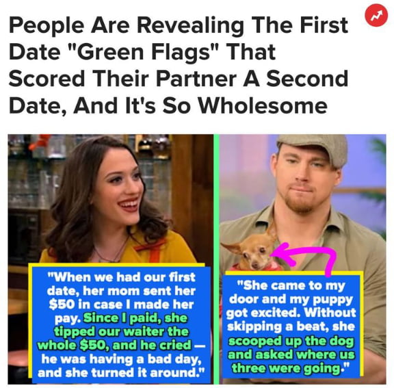 What are your green flag stories? - 9GAG