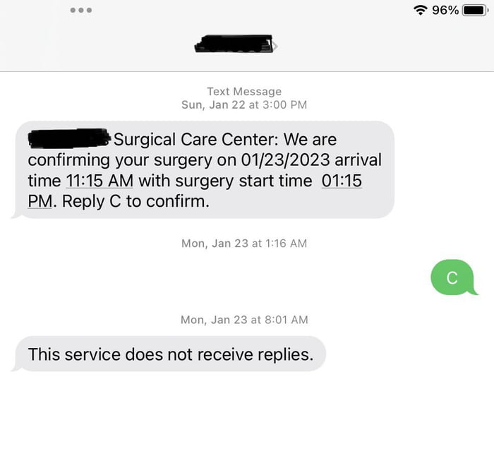 This appointment confirmation text - 9GAG