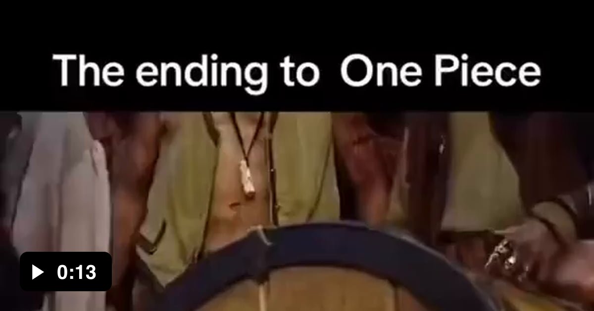 Would you guys want this to be the ending for one piece? - 9GAG