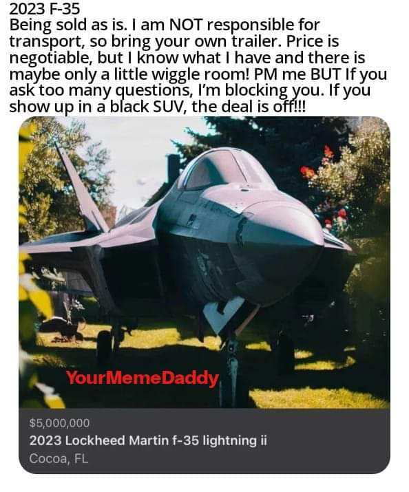 F35 4 Sale. Like New - 9GAG