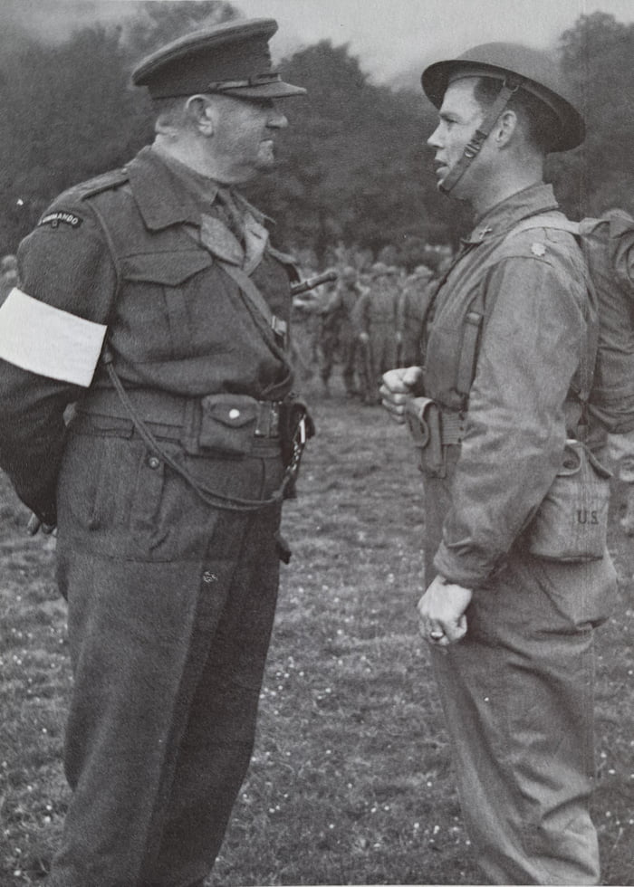 Lt.Col. Charles Vaughn and Maj. William Darby (US Rangers), July 1942 ...