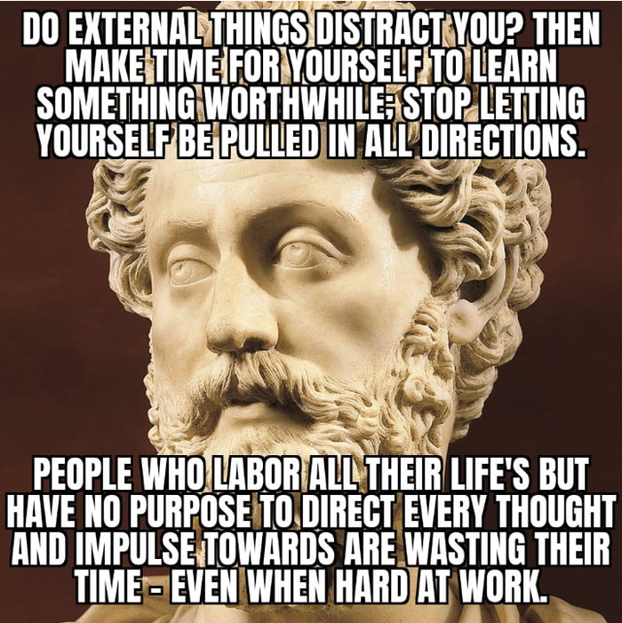 Hard at work on 9gag Markus Aurelius - meditations. - 9GAG