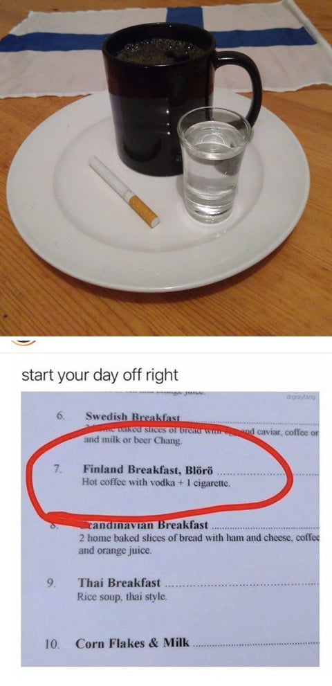 Finland breakfast - 9GAG