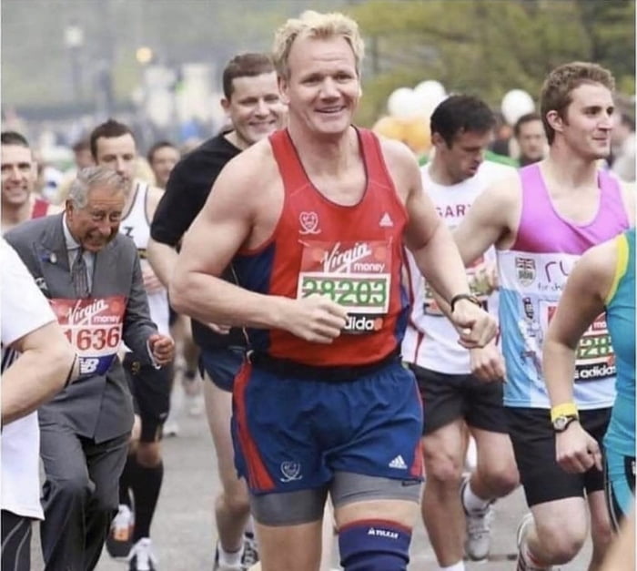 One of the rare photos where Gordon is smiling - 9GAG