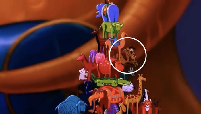 In Disney’s Aladdin (1992) one of the Sultan’s toys is Beast from ‘Beauty and the Beast’ - 9GAG