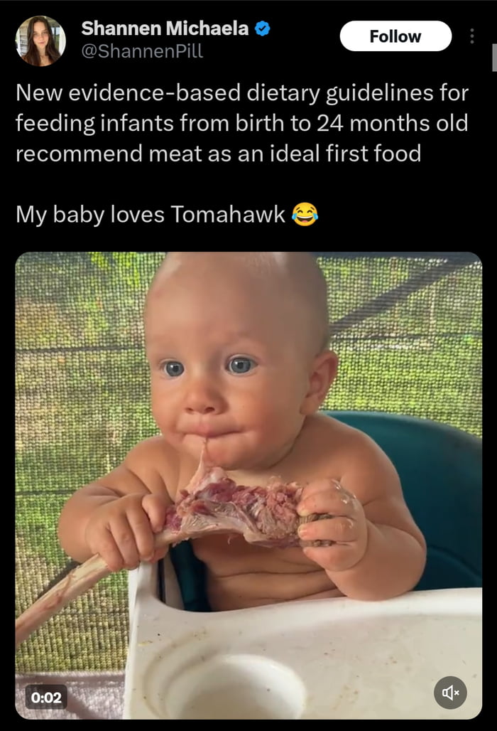 They meant cooked meat, not raw - 9GAG