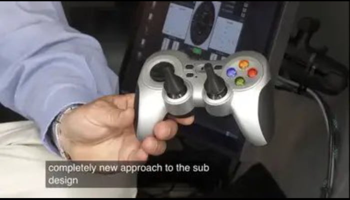 The Titanic Submarine works/worked with a Logitech Gaming Controller - 9GAG