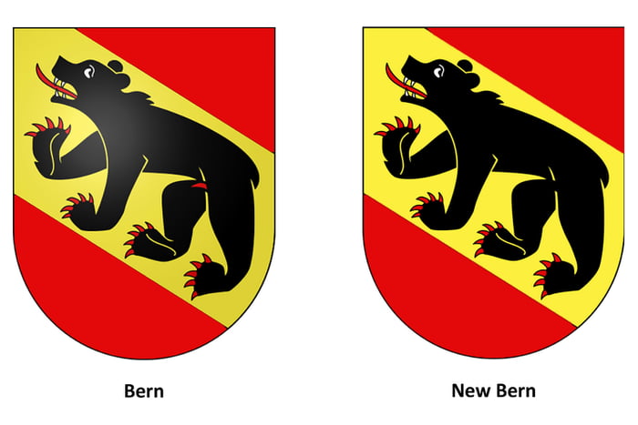 Bern, Switzerland, vs New Bern, USA. Look how they massacred my boy - 9GAG
