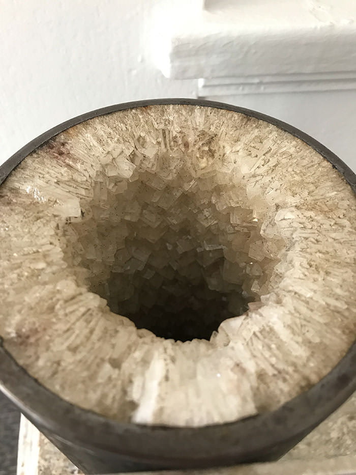 Water pipe encrusted with groundwater salt. - 9GAG