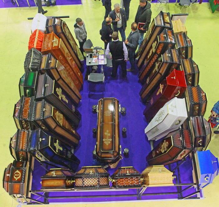 An exposition of everything related to funeral services, coffins, urns ...
