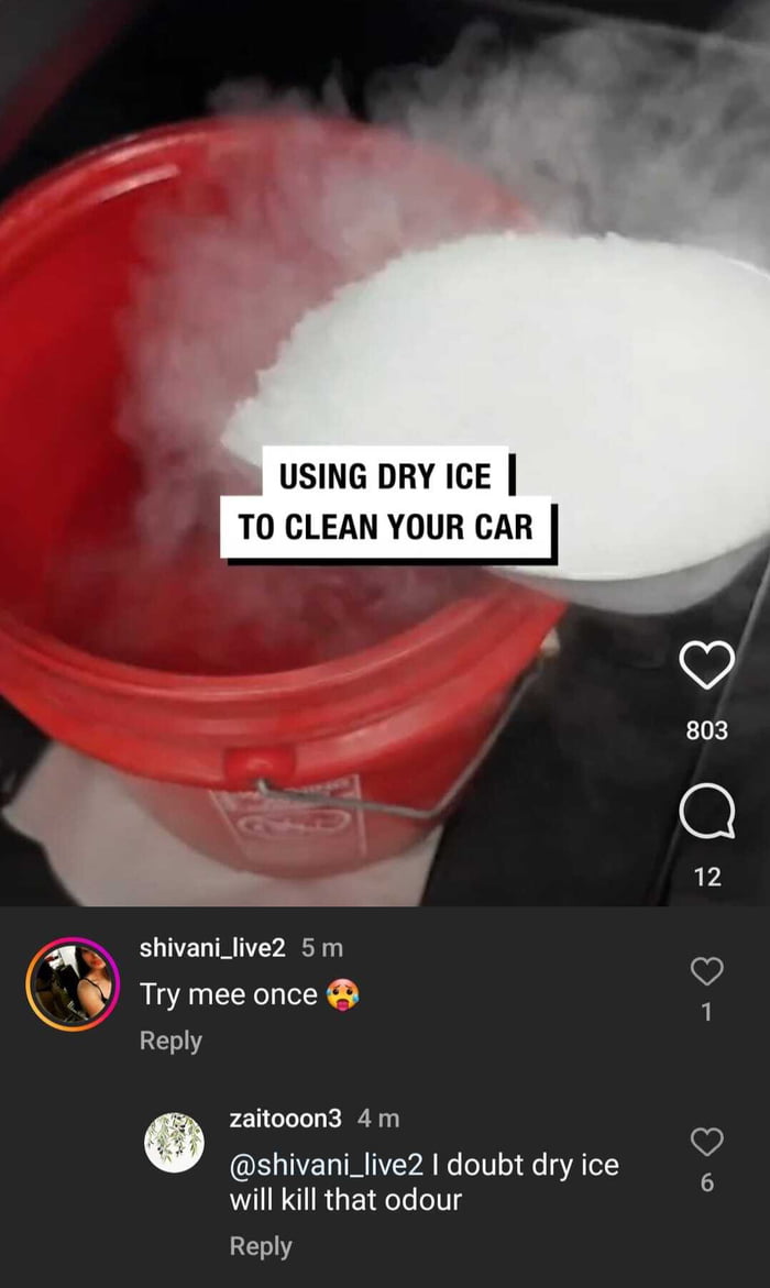 Using Dry Ice For Cleaning But Doesn't Always Work - 9GAG