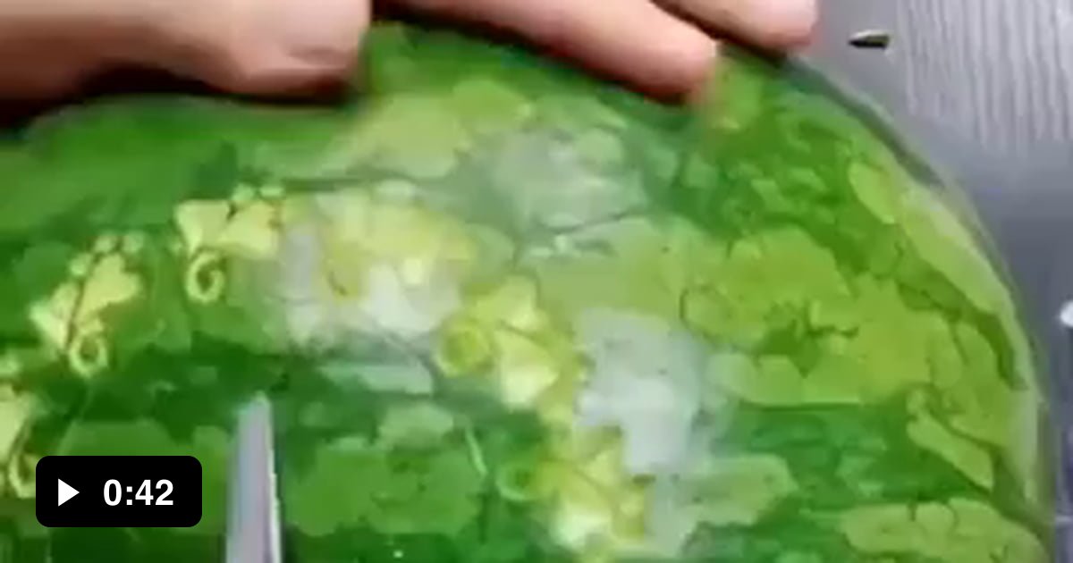 This fancy watermelon carving - 9GAG