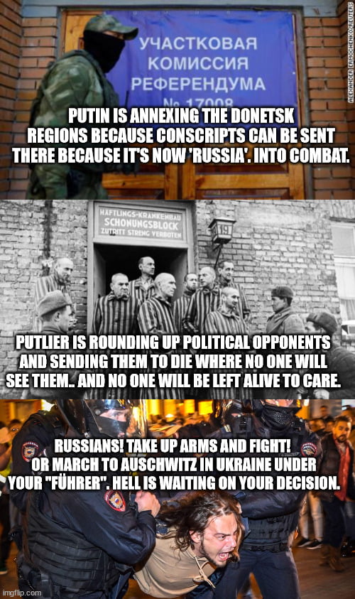 Fun fact! Russian conscripts can'tbe sent into combat in Ukraine. And ...