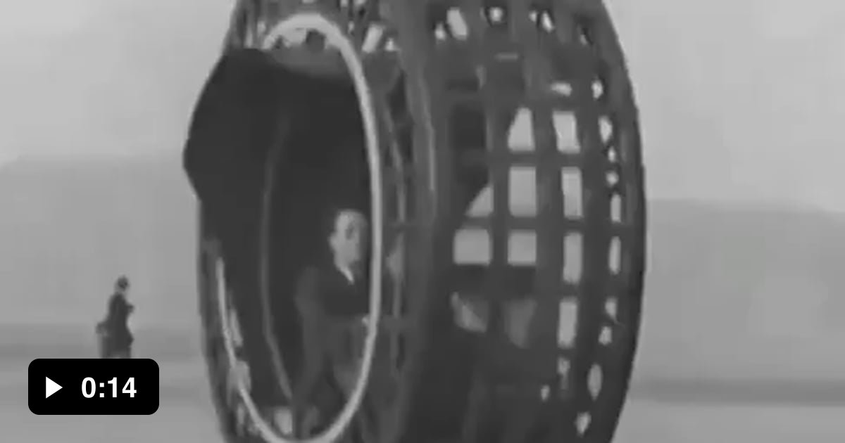 The Dynasphere was a concept vehicle made in the 1930's and was a clear ...