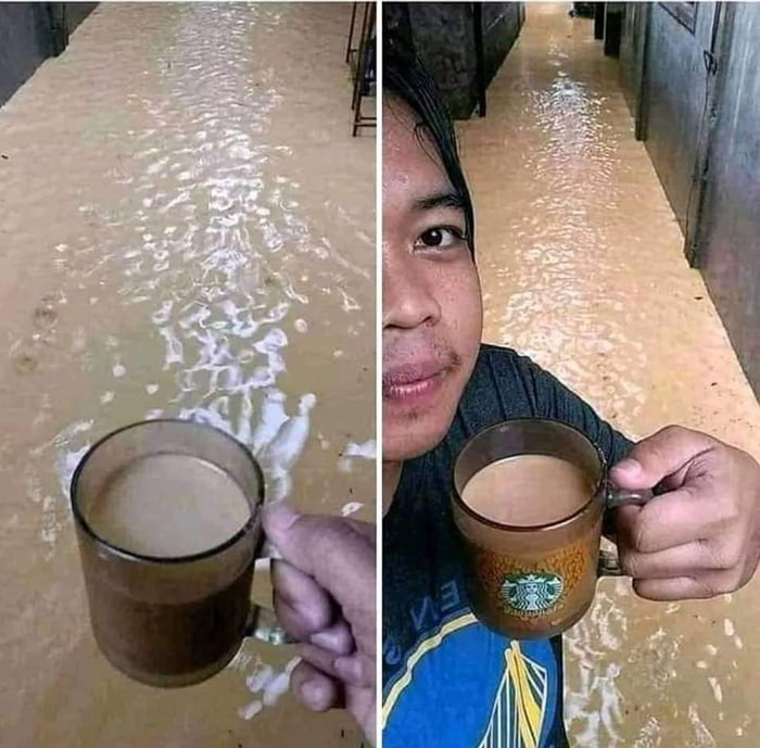 Tag ulan na... Kaya unli coffee nanaman - 9GAG
