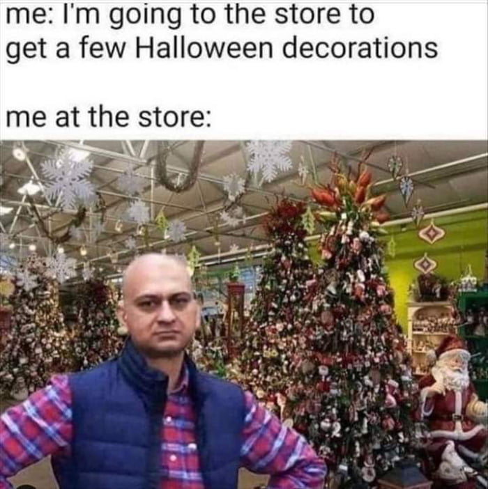 Its the time of the year ... nobody knows what zo celebrate... hallomas ...