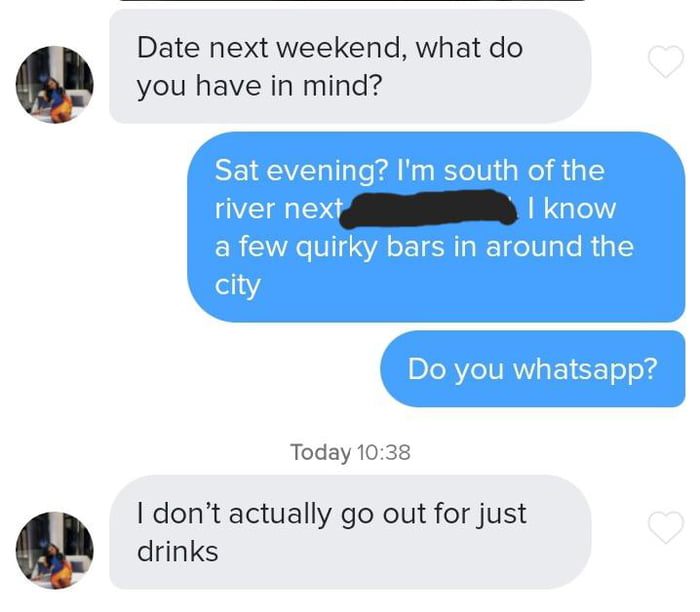 Not good enough for a first date (apparently). How would you respond? - 9GAG