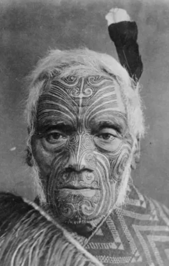 Maori Cheif Anehana circa 1900 - 9GAG