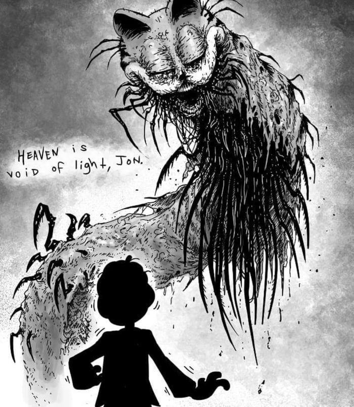 Who wants some horror Garfield? - 9GAG