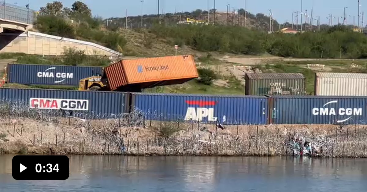 Texas building a wall with shipping containers... now they just need to ...