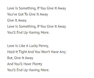Christian Hymn - Love is something, if you give it away - 9GAG