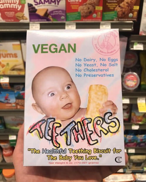 The wording and picture on the biscuit package - 9GAG