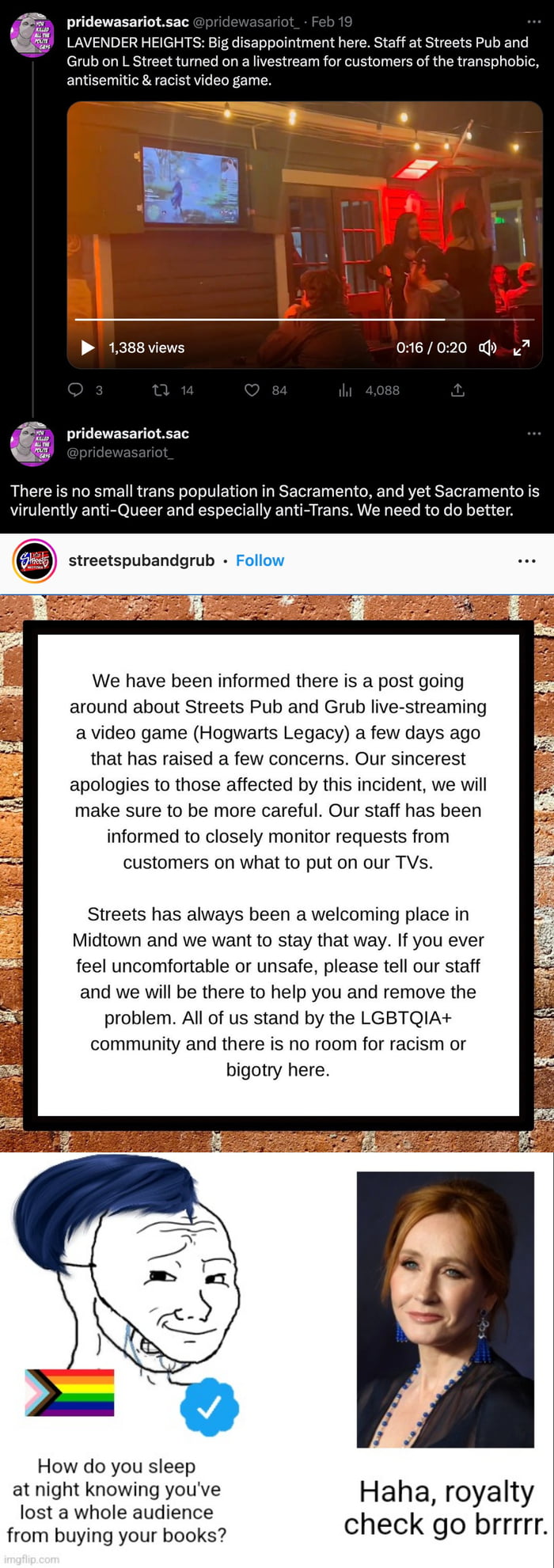 The alphabet community is so fragile. And the companies pandering to their ever increasing ...