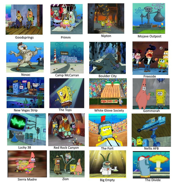 Fallout NW: Location spongebob - 9GAG
