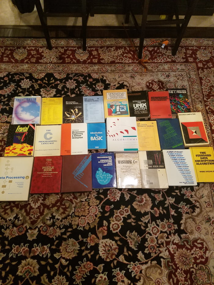 My Grandfather's books from his computer science days. I told him I ...