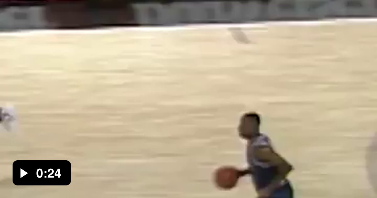 When a save turned into a 3-pointer 🤯 - 9GAG