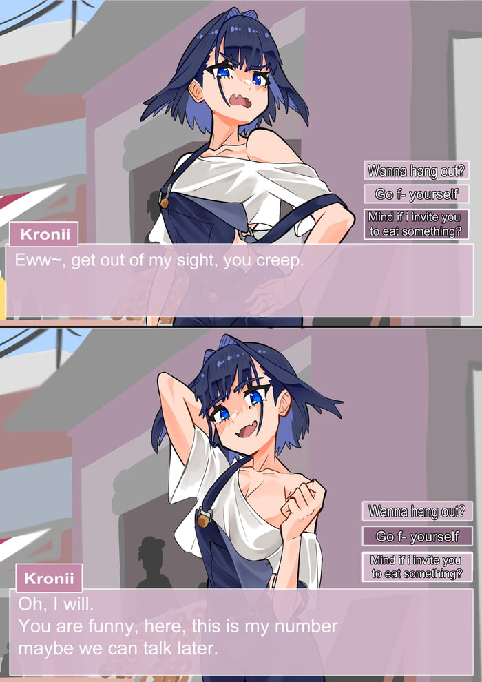 Guide: How to flirt with Kronii - 9GAG