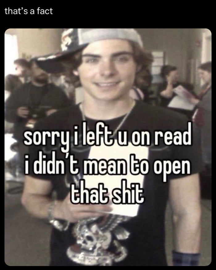 When you didn't mean to open that awkward message. - 9GAG