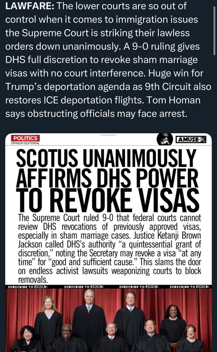 It’s so obvious the lower courts are only doing this because it’s Trump ...