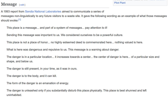 Nuclear Waste Warnings - 9GAG