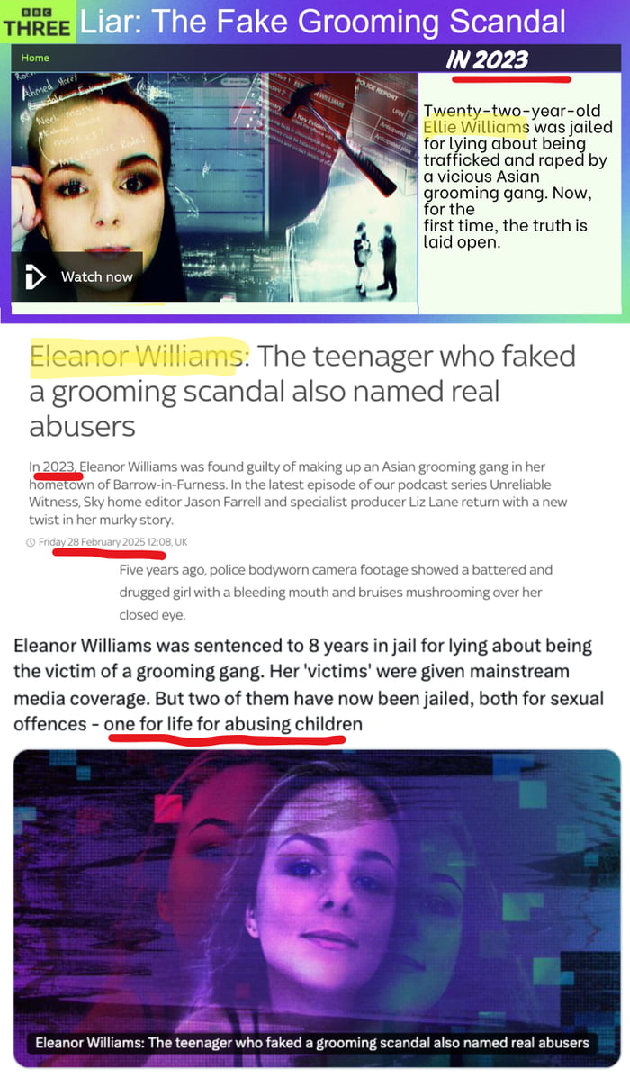 UK jailed a victim for speaking out against abuse when she was kid. Today they arrested the ...