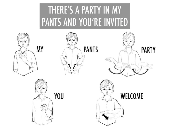 Me trying to flirt with sign language: - 9GAG