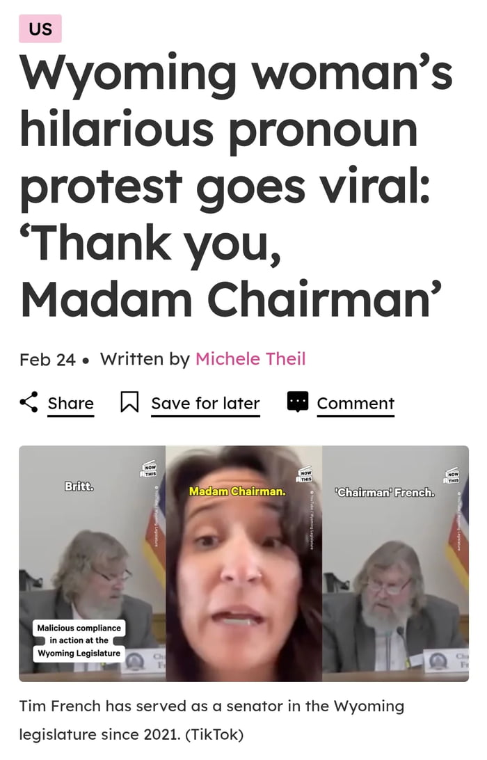 Madam chairman - 9GAG