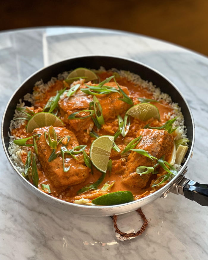 Thai curry rice and mahi mahi - 9GAG