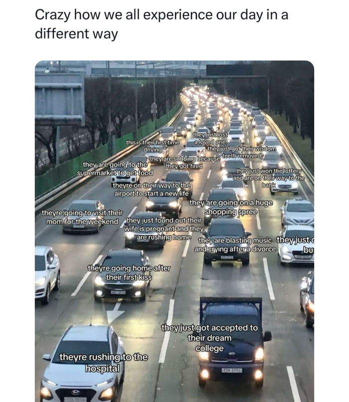Every car tells a story—traffic jam documentary - 9GAG