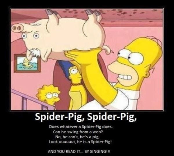 The famous Spider Pig Scene - 9GAG