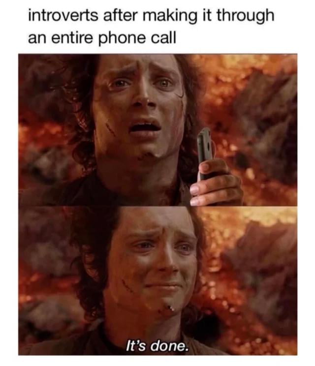 The sheer relief after surviving a phone call. - 9GAG