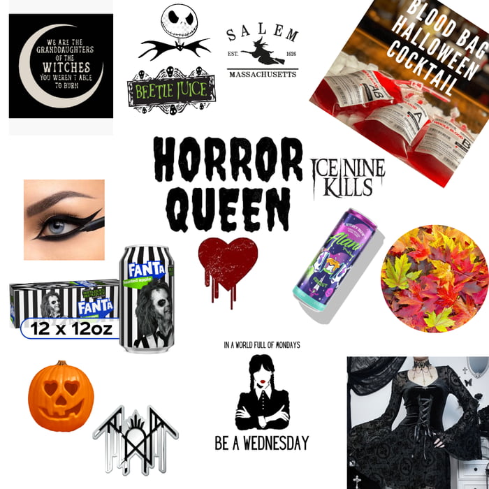 The Horror Queen "goth" starter pack. - 9GAG