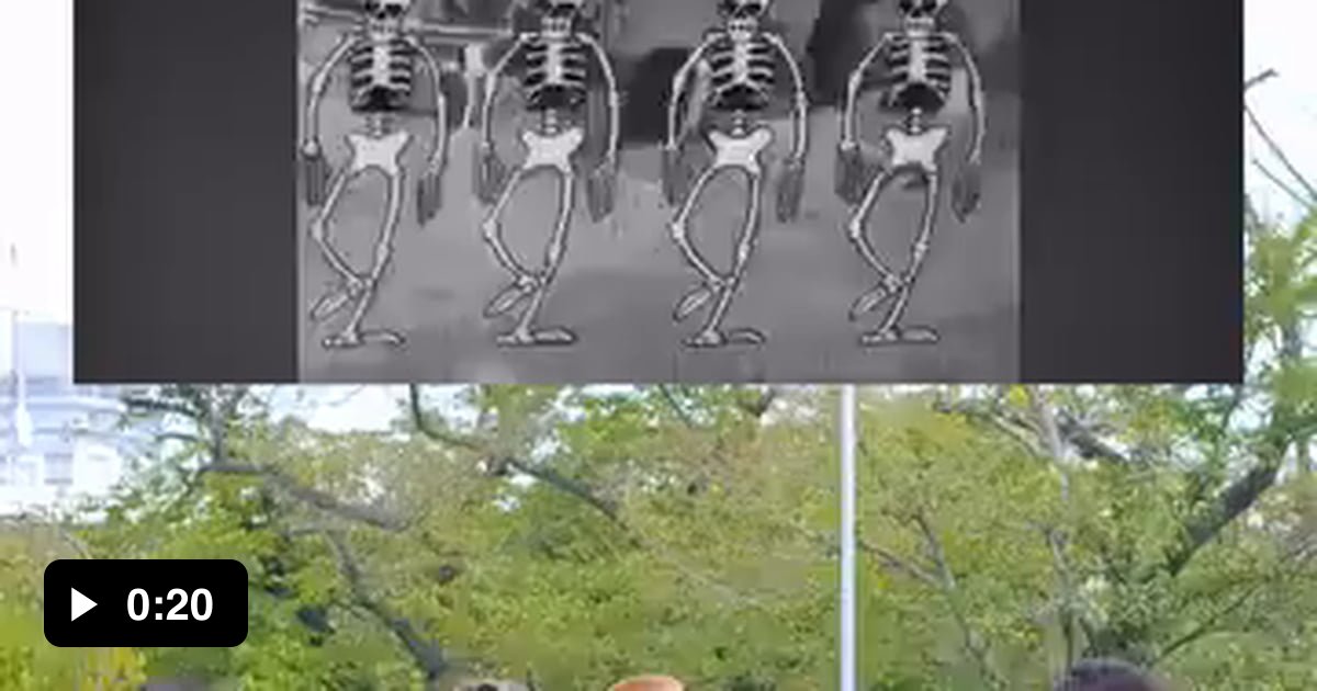 Guys imitate Walt Disney's Skeleton Dance - 9GAG