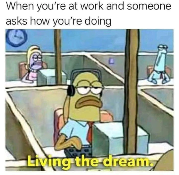 When someone asks how you're doing at work - 9GAG