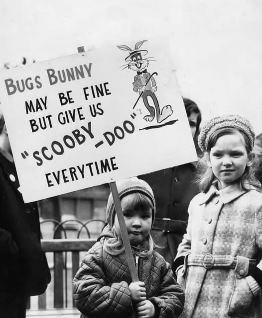 School children of Scotland protesting to save 'Scooby-Doo' from ...