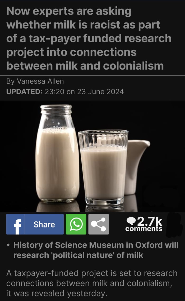 Is milk racist? - 9GAG
