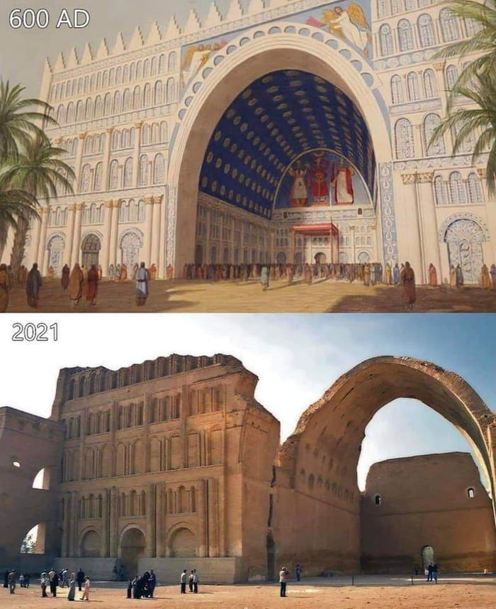 A digital reconstruction of the Arch of Ctesiphon as it may have ...